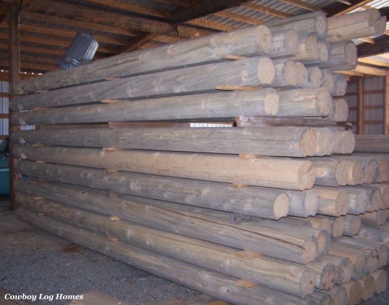 Longer Length Wall Logs for Log Home | Cowboy Log Homes