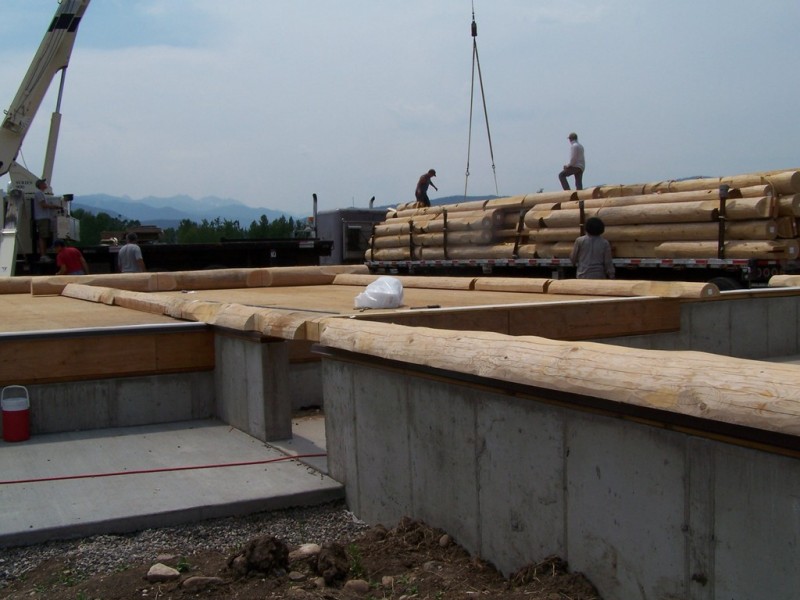 Day One Log Shell Assembly | Cowboy Log Homes