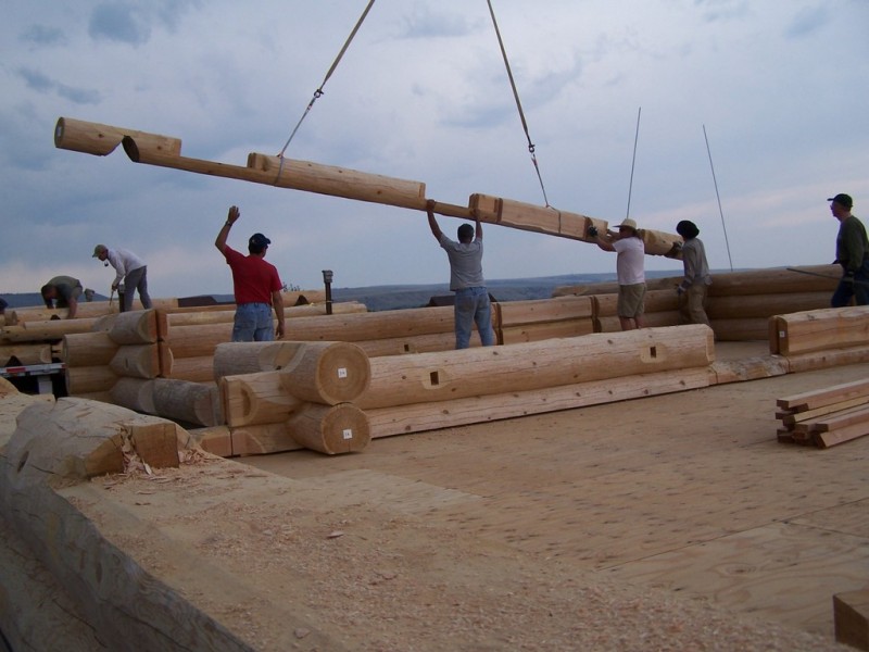 Day One Log Shell Assembly | Cowboy Log Homes