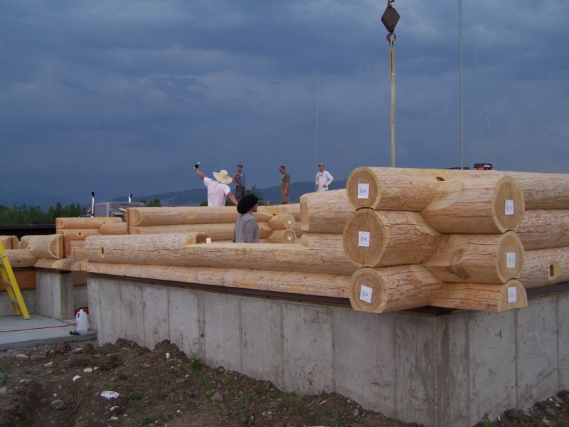Day One Log Shell Assembly | Cowboy Log Homes