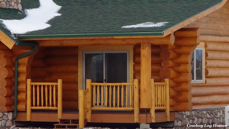 Log Railing and Decks : Cowboy Log Homes