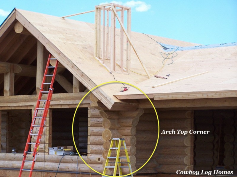 Handcrafted Log Homes Corner Styles | Cowboy Log Homes