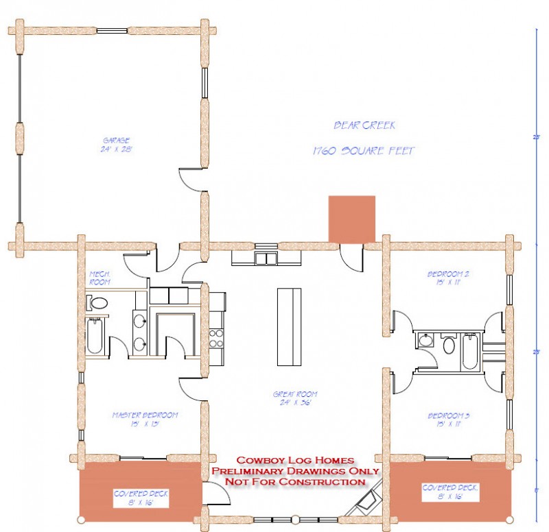 Log Cabin Kits For Sale- Log Shells | Cowboy Log Homes