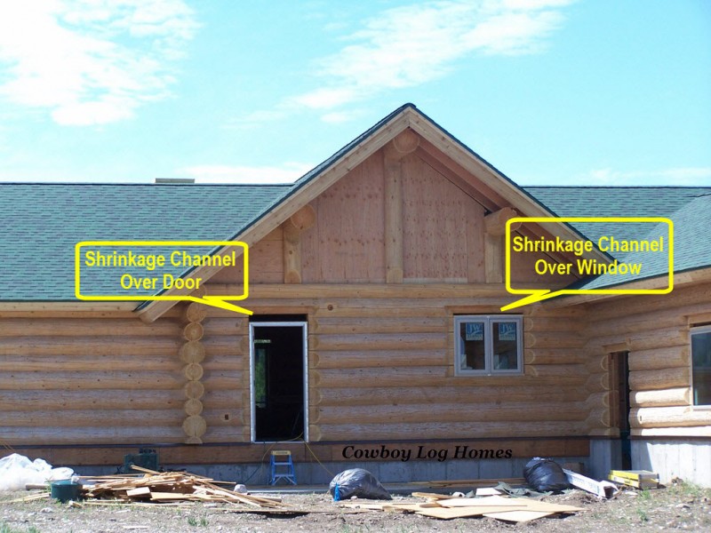 Log Homes ~ Shrinkage | Cowboy Log Homes