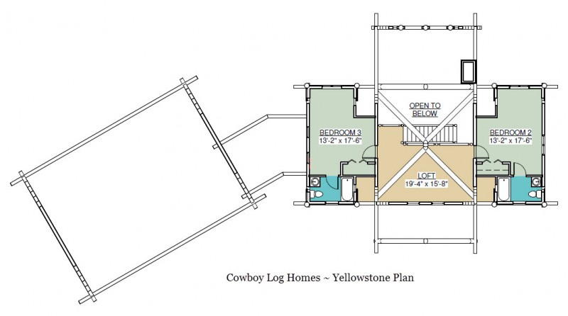 Yellowstone Floor Plan 2,350 Sq. Ft. | Cowboy Log Homes
